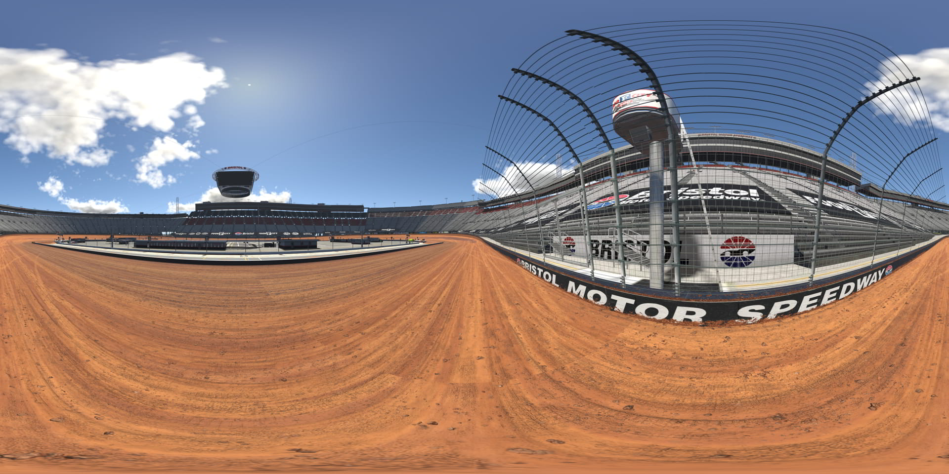 Bristol Motor Speedway - Dual Pit Roads - iRTrackwalk.com